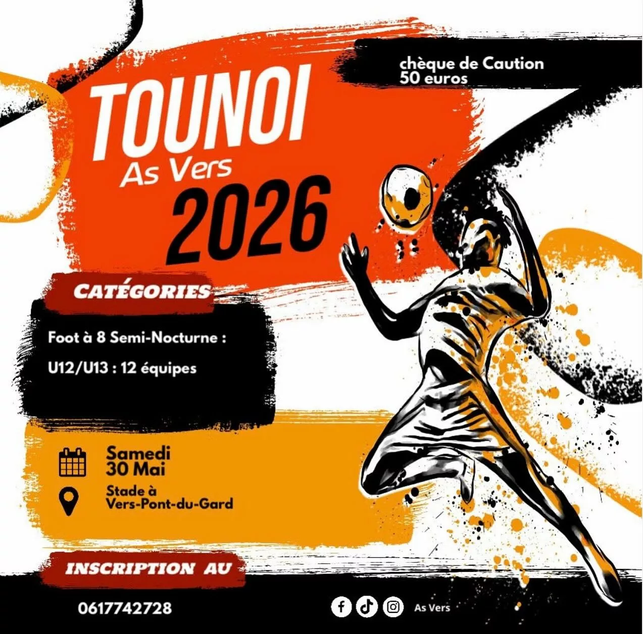Tournois 2026 U7, U8, u9 et U13 de l'AS Vers - Vers-Pont-du-Gard - Tournois de football