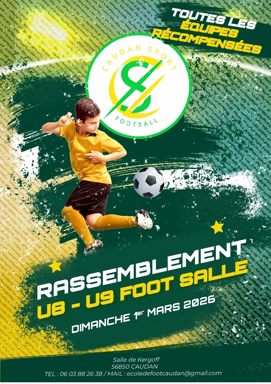 Rassemblements 2026 U8 & U9 de Caudan - Tournois de football